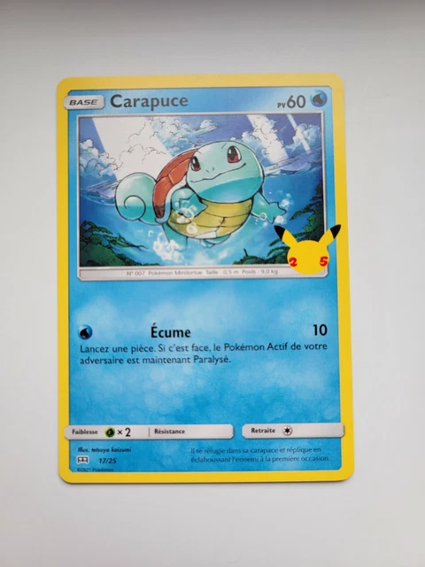 2021 MCDONALD'S COLLECTION 17/25 Pokemon TCG Carapuce (Squirtle) Card ...