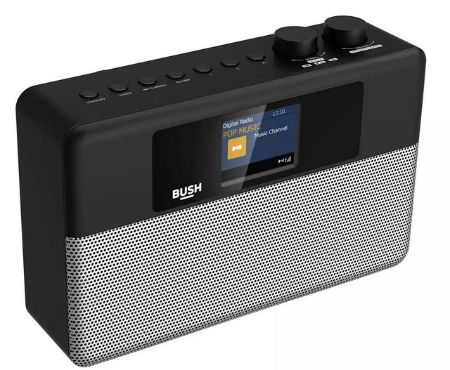 BUSH - PORTABLE Digital DAB/FM DAB+ RADIO With Bluetooth - Black £34.99 - PicClick UK