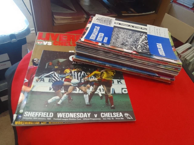 CHELSEA X 41 Away Football Programmes (Bulk Lot 2) All Listed £17.46 ...