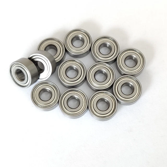 10PCS CARBON STEEL Portable Deep Groove Ball Bearing Miniature 625zz ...