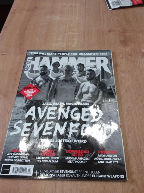 METAL HAMMER MAGAZINE. Issue 375. Avenged Sevenfold Cover. July 2023. £ ...