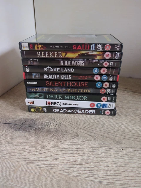 COLLECTION OF HORROR Dvds X10- Bundle- Job Lot £11.99 - PicClick UK