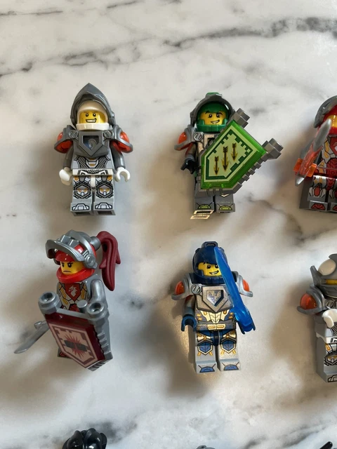 LEGO MINIFIGURES: NEXO Knights with swords and shields $18.82 - PicClick AU