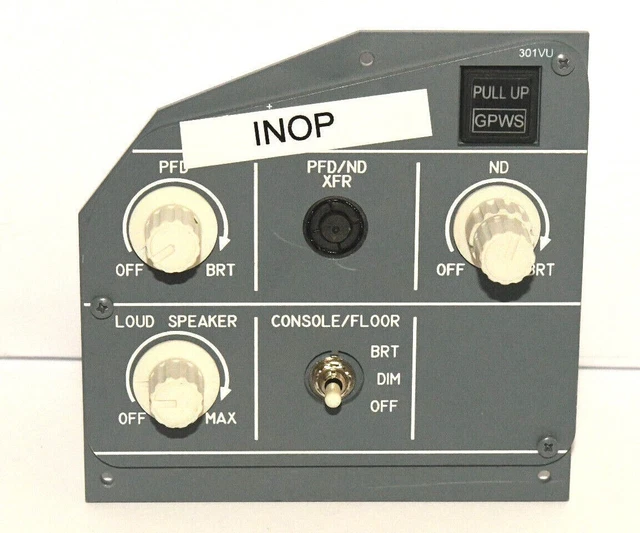 FLIGHT SIMULATOR AIRBUS A320 MIP 301VU Module (Capitan side) A318, A319 ...