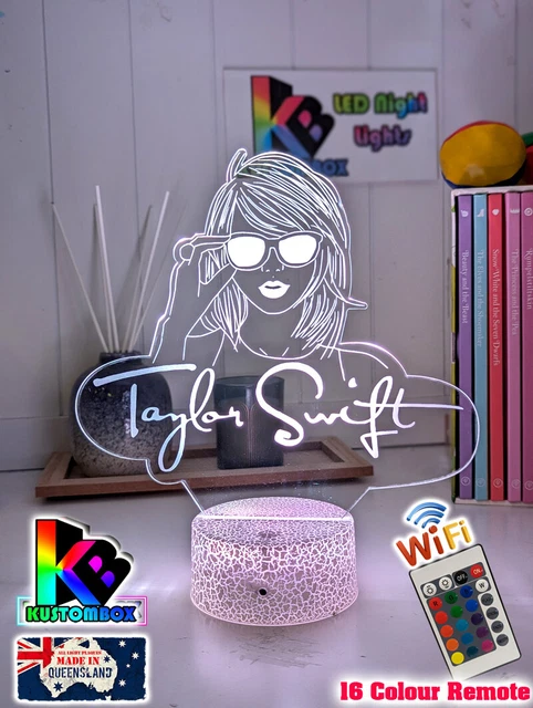 TAYLOR SWIFT ERA Tour Personalised Name Led Night Light Lamp 16 Colour ...