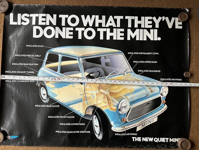 CLASSIC MINI POSTER Handbook Manual COOPER PARTS LEYLAND ROVER AUSTIN ...