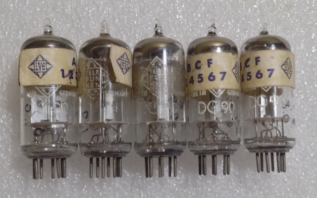 DC90 TELEFUNKEN TUBE Valve Roehre Miniature Triode DHT 5 pcs Tested ...