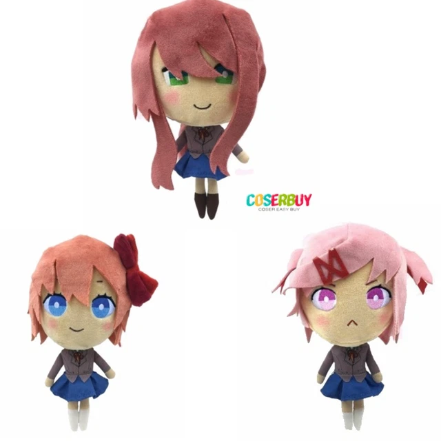 NEW DOKI DOKI Literature Club Monika Natsuki Sayori Plush Doll Toy ...
