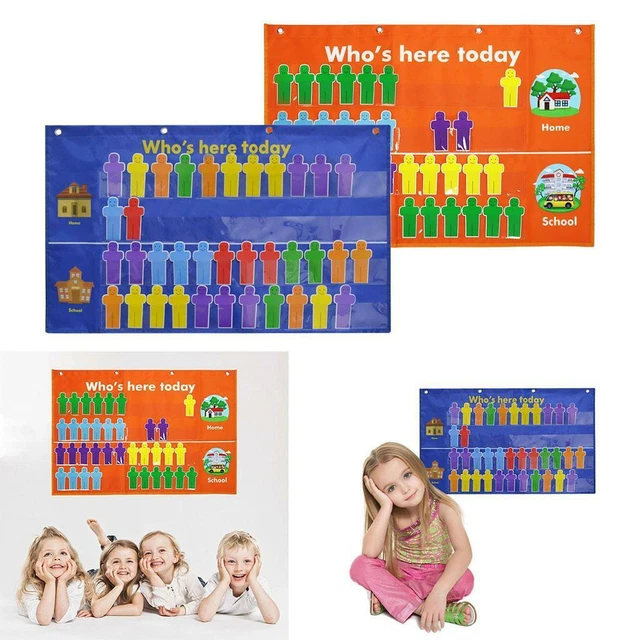 STUDENT ATTENDANCE Chart Classroom Chart Sign in Hanging Bag Who Is ...