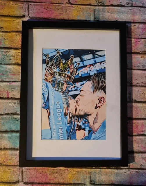 MANCHESTER CITY JACK Grealish Pop Art Football Picture Premier League ...