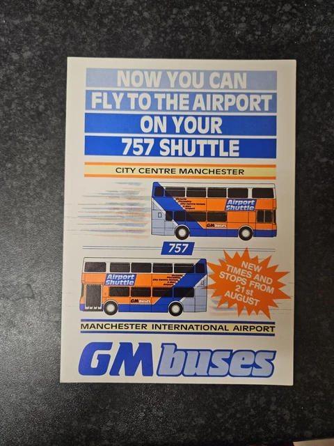 GREATER MANCHESTER TRANSPORT Timetable Bus Leaflet GM Buses ABJXA1.57 £ ...