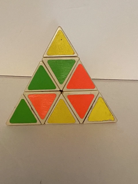 VINTAGE PYRAMINX BY TOMY Pyramid Triangle Rubik’s Cube Combination ...