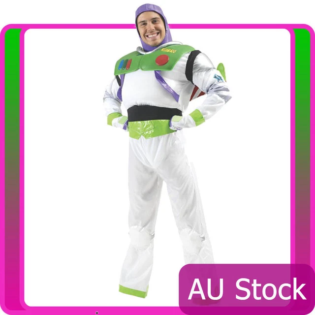 DELUX BUZZ LIGHTYEAR Costume Toy Story Mens Disney Fancy Dress Book ...