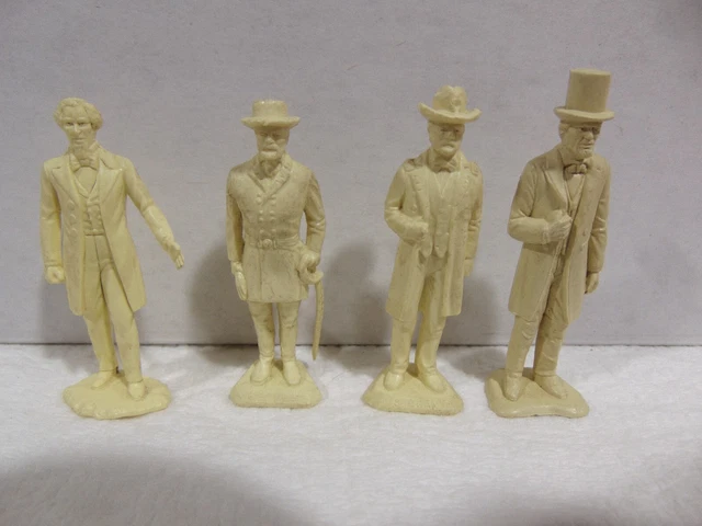 VINTAGE MARX CIVIL War Play Set Political Figures Davis Grant Lee ...