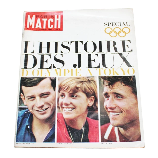 MAGAZINE / REVUE Paris Match n° 810 du 17/10/1964 Spécial Jeux Olympiques EUR 5,00 - PicClick FR