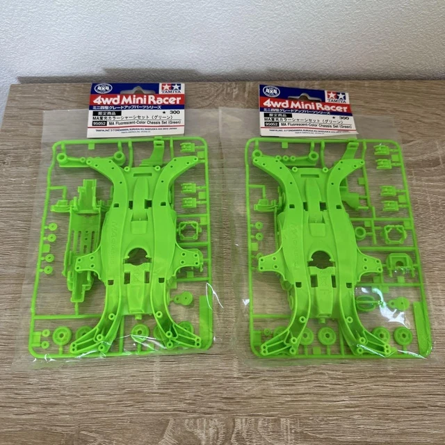 TAMIYA MINI 4WD MA Fluorescent Green Chassis Set 95052 Neu EUR 93,62 ...