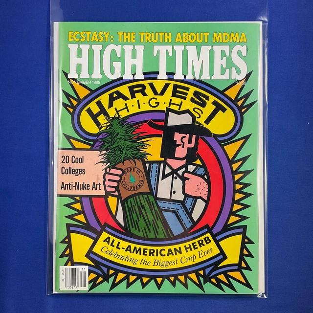 HIGH TIMES MAGAZINE No. #123 November 1985 Dennis Hopper Feature £5.93 ...