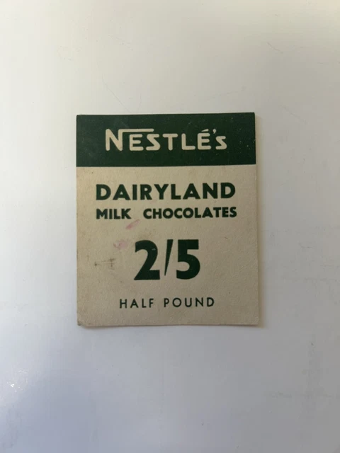 VINTAGE 1960S NESTLE DAIRYLAND MILK CHOCOLATE shop display advertising ...