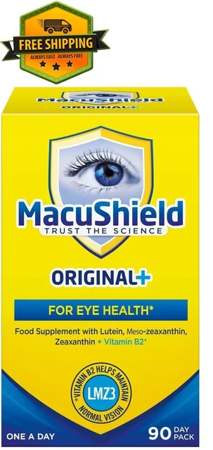 MACUSHIELD ORIGINAL PLUS Capsules - 90-day pack, Eye Health Supplement ...