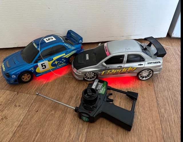 EZTEC SUBARU AND Mitsubishi Remote Control Cars With One Remote Control ...