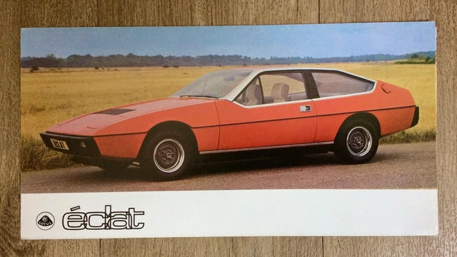LOTUS ECLAT 521/522/523 Fold Out Sales Brochure circa 1975 £11.11 - PicClick UK