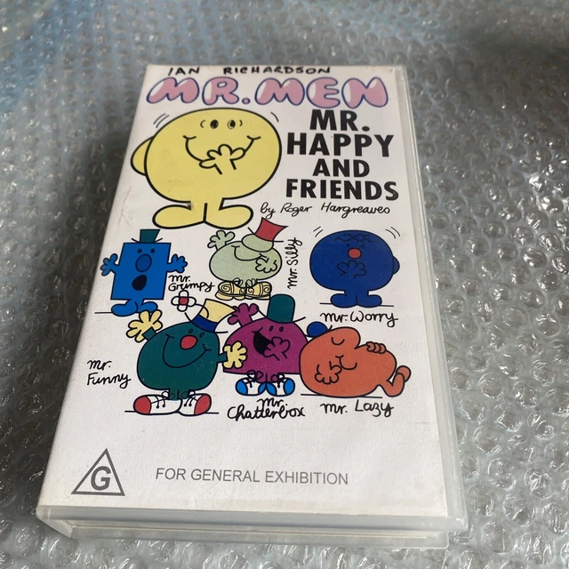 MR MEN - Mr Happy And Friends VHS Tape Roger Hargreaves . 1993 ( Tested ...