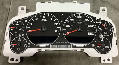 09 CHEVY SILVERADO Instrument Cluster Speedometer Mph Tach Odometer ...