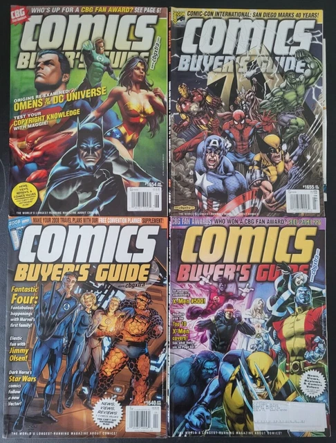 COMICS BUYER'S GUIDE Magazine Set Of 14 Issues From 2007-2009 Marvel ...