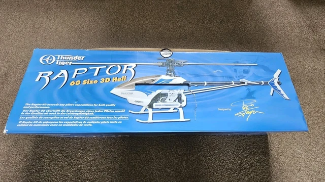 THUNDER TIGER RAPTOR 60 Nitro RC Helicopter Kit New In Box £363.70 ...