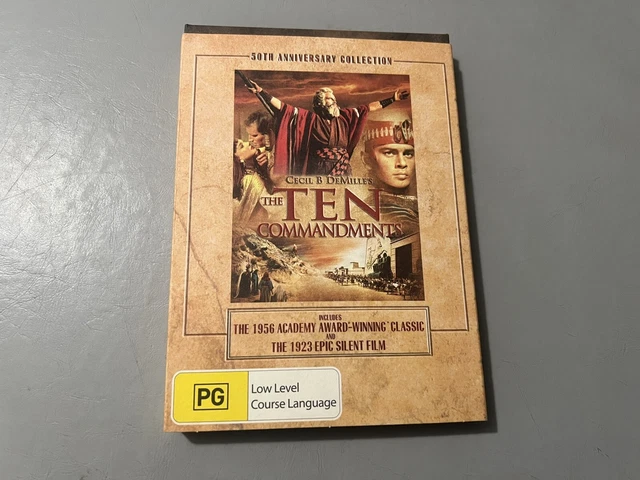 THE TEN COMMANDMENTS 50th Anniversary Collection DVD, 1956 1923 R4 $19. ...