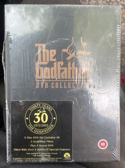 THE GODFATHER TRILOGY DVD Collection 30th Anniversary Box Set - BRAND ...
