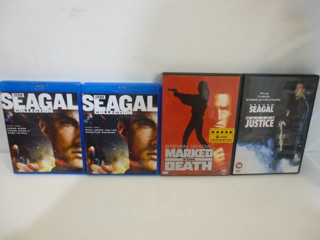 STEVEN SEAGAL COLLECTION Blu Ray [Region free]+Marked-Death Out-Justice ...