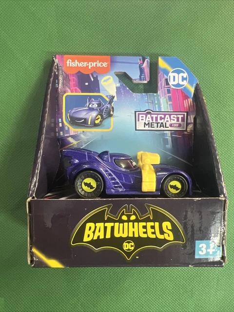 FISHER-PRICE BATWHEELS 1:55 Scale Car BAM the BATMOBILE with Utility ...
