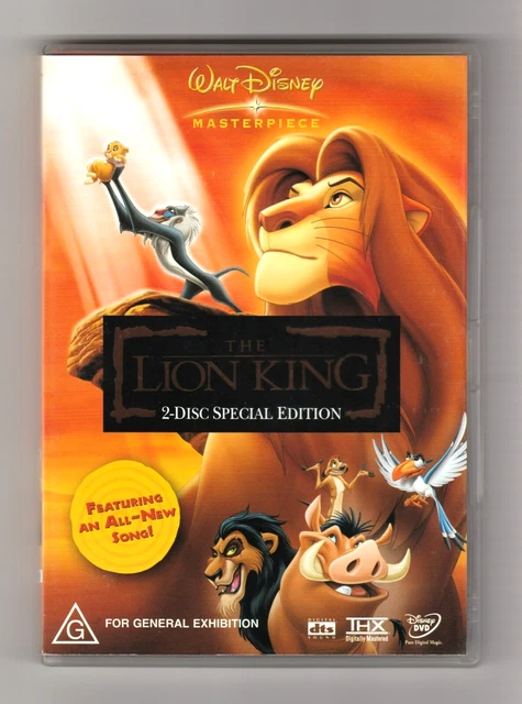 THE LION KING DVD 2-Disc Special Edition Disney - Very Good $6.60 ...