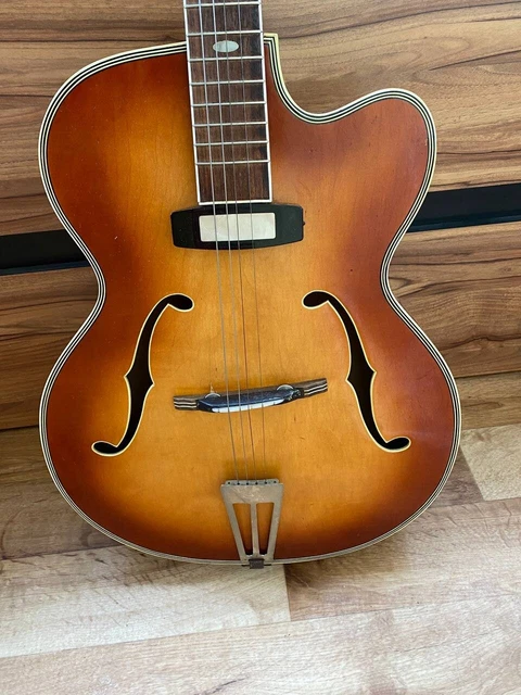 MUSIMA SEMI ACOUSTIC Electric Guitar Muzima Germany Vintage and Rare ...