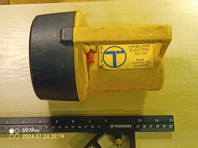 GPO (PO) TORCH. No Bulb. Unsure of battery type, but good as a prop ...