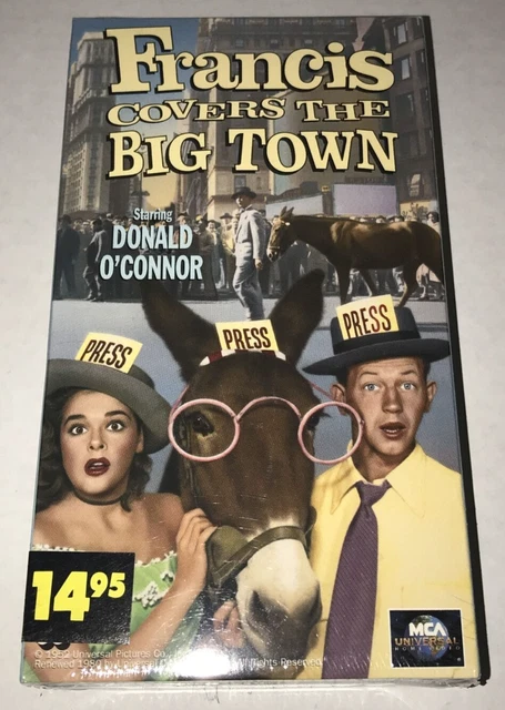 FRANCIS COVERS THE Big Town VHS Yvette Dugay Donald O'Connor 1995 ...