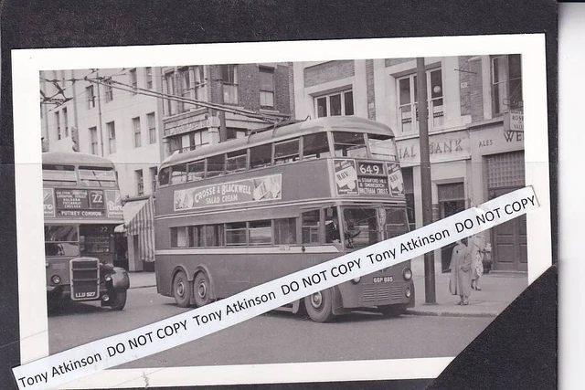 LONDON TRANSPORT - K3 Type Trolley Bus No. 1685 On Route 649 - Photo ...