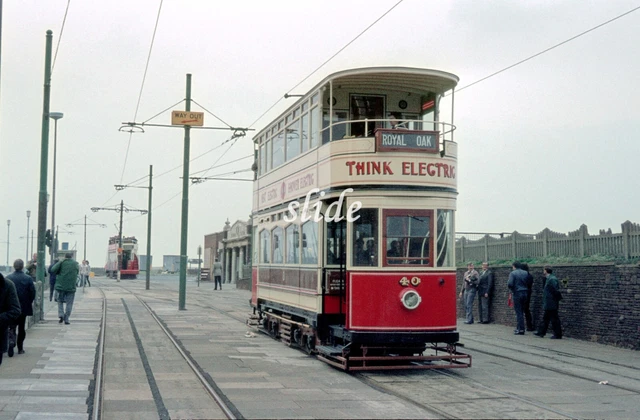 BLACKPOOL STANDARD TRAM 40 Bispham 1985 Original Slide+Copyright £2.70 ...