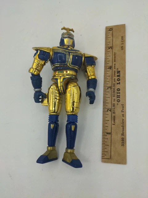 BEETLEBORG SPECTRA CHROMIUM Gold & Blue 6" Bandai 1997 Vintage Action ...