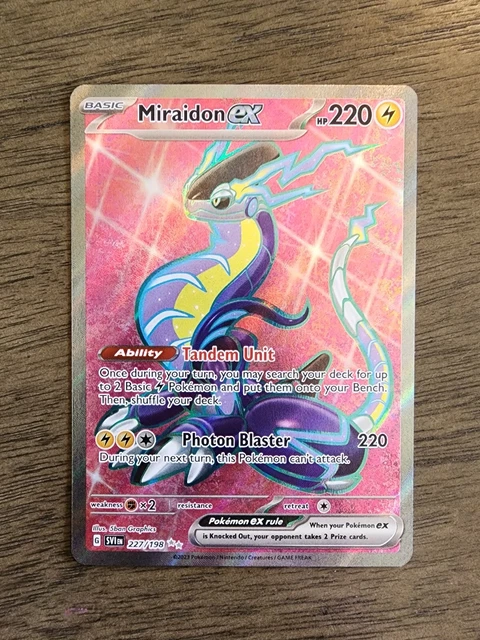POKÉMON TCG MIRAIDON ex Scarlet & Violet Base Set 227/198 Holo Ultra ...