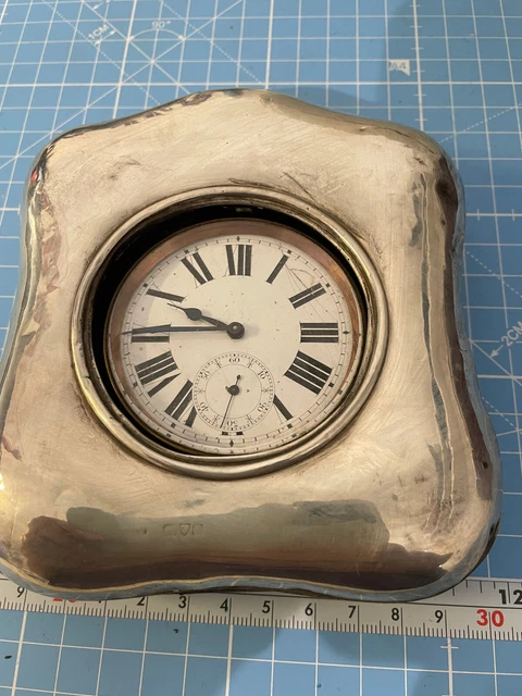 GOLIATH POCKET WATCH in silver case / 65mm / works but stops. £85.00 ...
