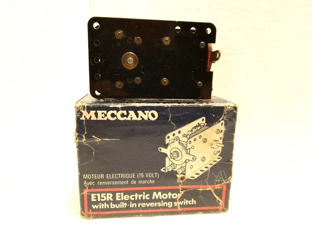MECCANO E15R ELECTRIC Motor Complete with box and instructions, made in ...