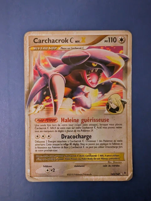 CARCHACROK C NIV. X - Carte Pokemon 145/147 Platine Vainqueurs Supremes ...