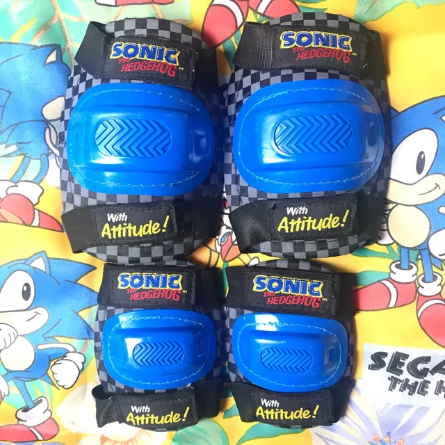 VINTAGE RETRO 90'S SEGA Sonic The Hedgehog Knee Arm Pads / Plush Figure ...