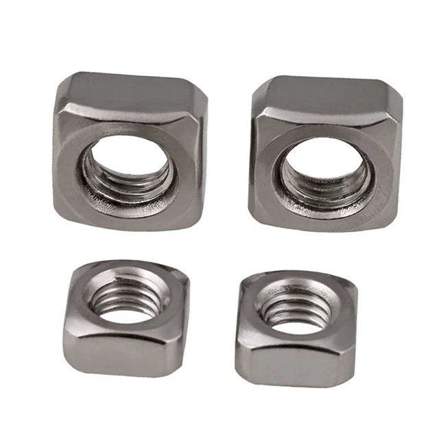 SQUARE NUTS M3 M4 M5 M6 M8 M10 M12 Metric Square Thin Nuts Locking 316 ...