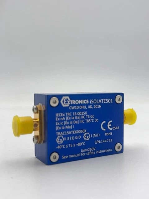 EXTRONICS ISOLATE501 GALVANICALLY Isolated Intrinsically Safe Barrier ...