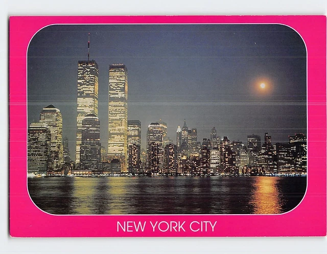 POSTCARD LOWER MANHATTAN skyline at dusk New York City New York USA £5. ...