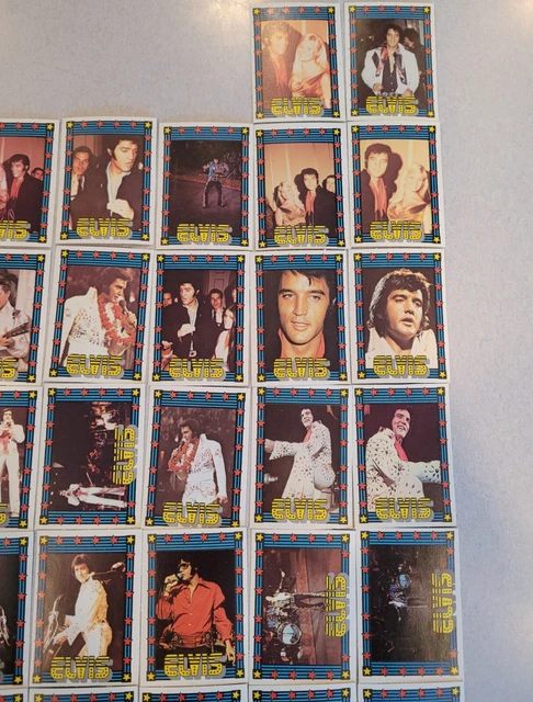 LOT OF NEARLY 500 1978 Monty Gum Elvis Presley Music Trading Cards ...