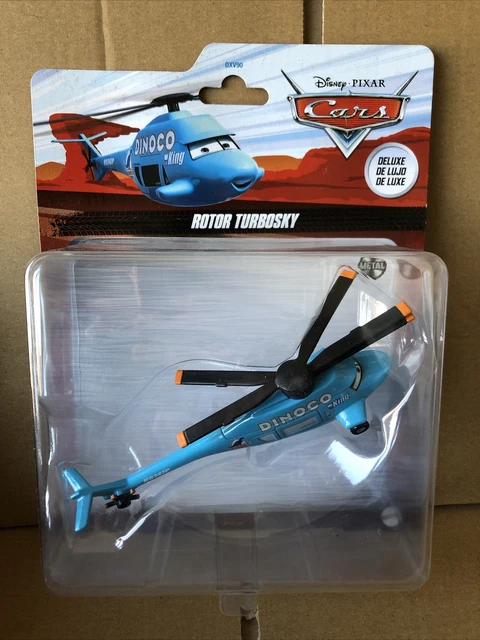 DISNEY CARS DIECAST- Rotor Turbosky - Dinoco Helicopter -Deluxe - New ...